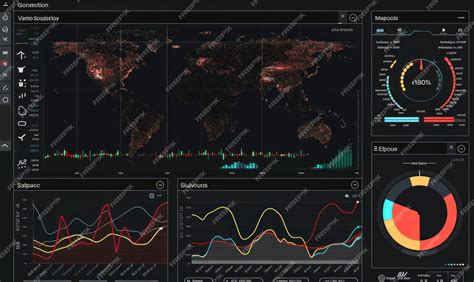 premium photo advanced data analysis dashboard on office computer
