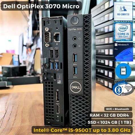 คอมพวเตอรมน Dell Optiplex mini CPU Core i T MAX GHz Gen Windows SSD