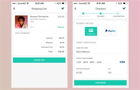 Design Tips For Mobile Checkout Screens Designmodo
