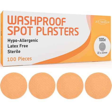 Jfa Washproof Spot Plasters 22x22mm 100 Plasters Per Box Buy Now