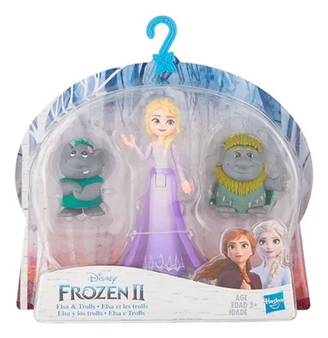 Frozen Muñeca Elsa Con Figuras De Trol Mercadolibre