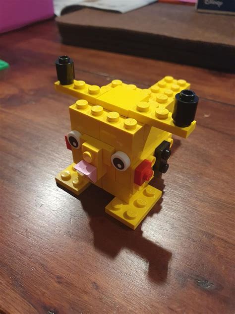 Lego Moc Pokémon Pikachu By Cptndaniels Rebrickable Build With Lego