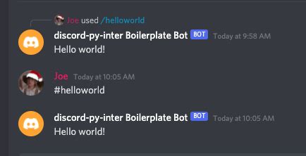 Boilerplate Template For The Discord Py Interactions Library