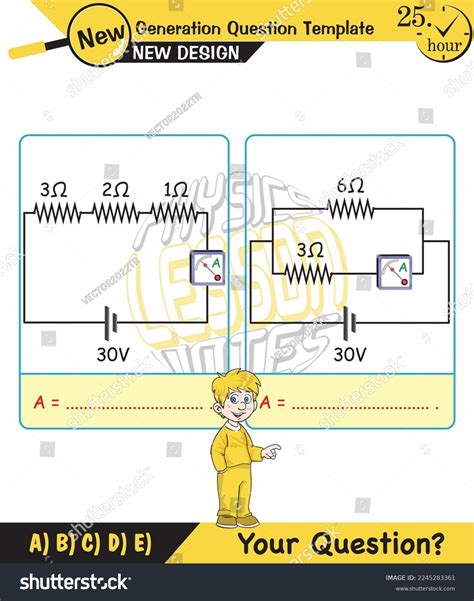 Physics Basic Electric Circuits Next Generation Stock Vector Royalty Free 2245283361