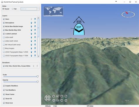 Java Worldwind Line From Symbol To Terrain Stack Overflow