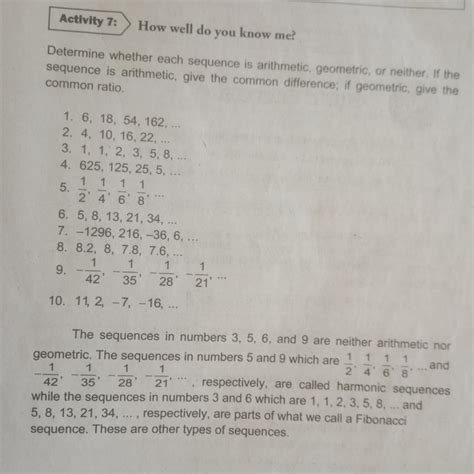 Solved Activity 7 How Well Do You Know Me Determine Whether Each
