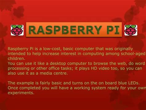 Ppt Raspberry Pi Powerpoint Presentation Free Download Id1854335