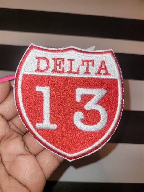 Delta 13 Patch Diy Patches Sew On Denim Jackets Etsy