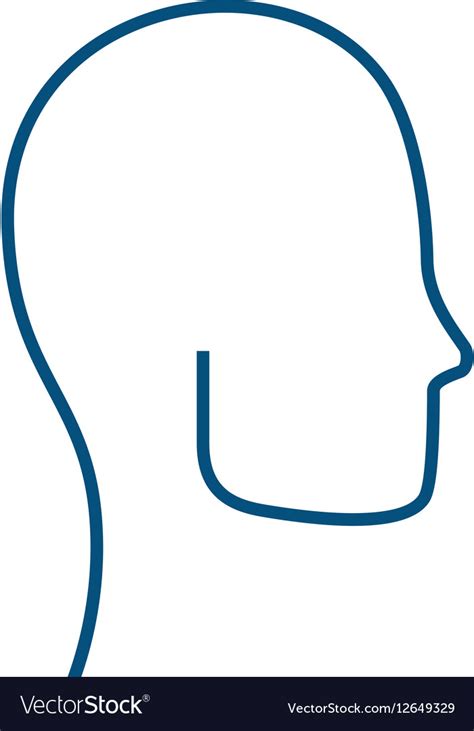Human Face Profile Vector