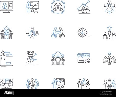 Business Planning Workshop Line Icons Collection Strategy Planning Analysis Innovation