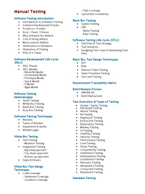 Software Testing Syllabus Pdf Software Testing Web Service