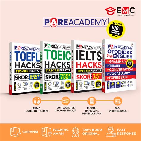 jual emc buku ielts grammar conversation toeic toefl master