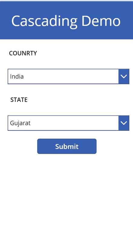 PowerApps Cascading Dropdown