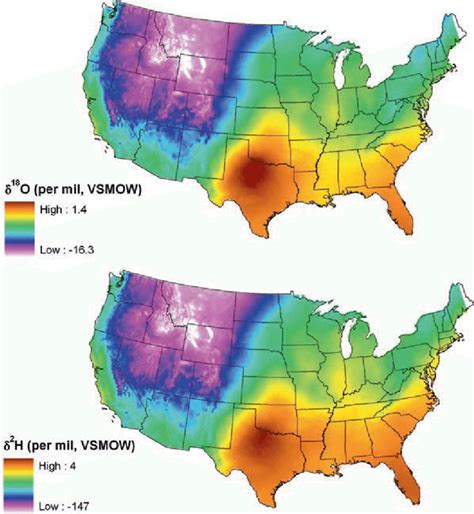 1 The Predicted Average Oxygen And Hydrogen Isotope Ratios Of Human