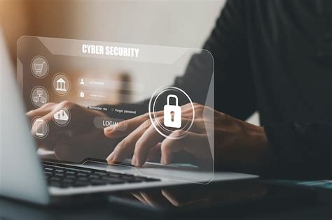 Premium Photo Concept Of Cyber Security User Type Login And Password