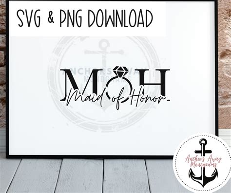 Maid Of Honor SVG AND PNG Files L Maid Of Honor Gifts L Maid Etsy