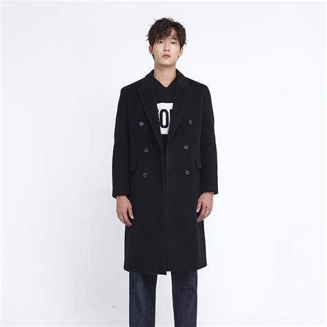 울 블랜디드 더블 코트 스톰 런던 STORM LONDON