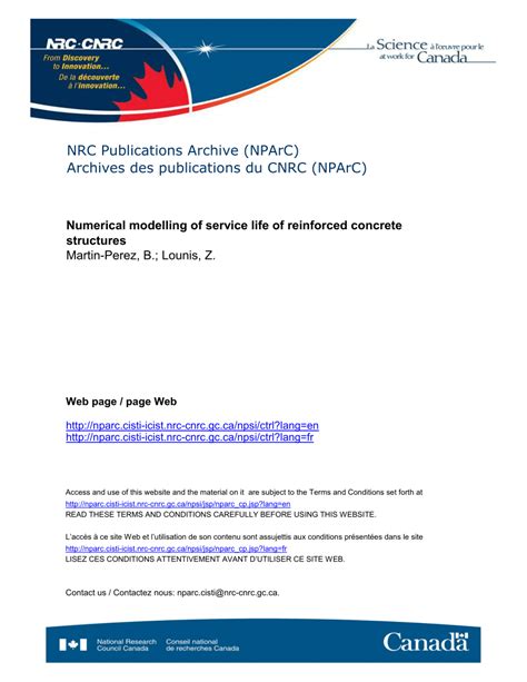 Pdf Numerical Modelling Of Service Life Of Reinforced Concrete Structures