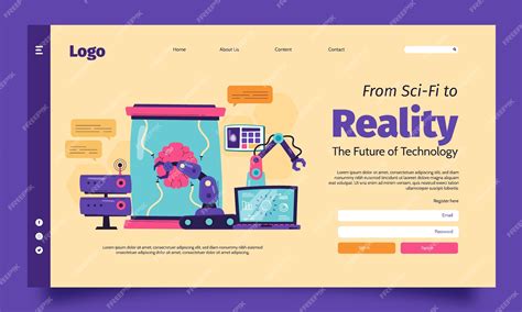 손으로 그린 인공 지능 템플릿 디자인 무료 벡터