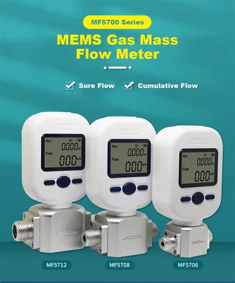 Digital Compressed Air Gas Flow Meter Electronic Mass Nitrogen Oxygen