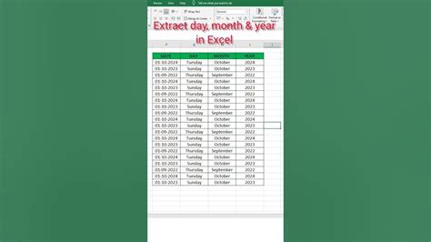 Excel Interview Question Day Month And Year I Exceltips Excel
