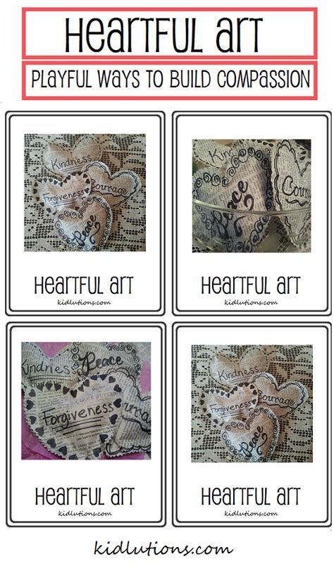 Heartful Art Playful Ways To Build Compassion Art Therapy Activities