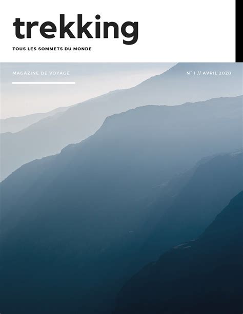Couvertures De Magazine De Voyage à Personnaliser Canva