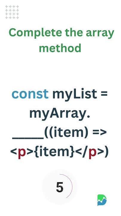 Can You Complete The Method In React Reactjs Reactjsforbeginners