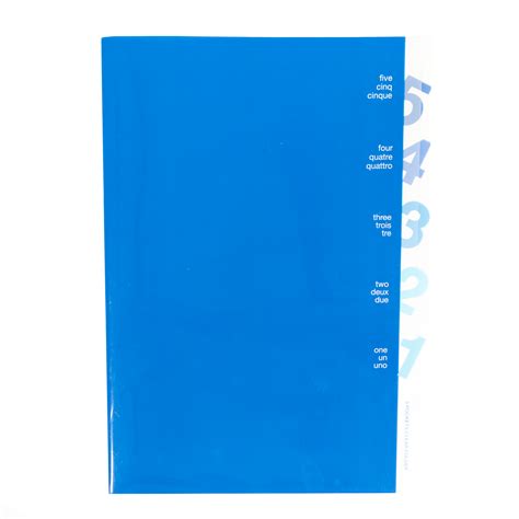 Midori 5 Pocket Clear Folder A4 Blue