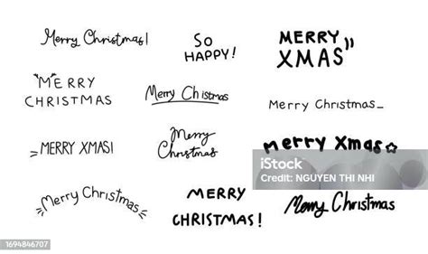 손으로 그린 메리 크리스마스 손으로 쓴 글자 벡터 그림의 벡터 그림 12월에 대한 스톡 벡터 아트 및 기타 이미지 12월 2021년 2022년 Istock