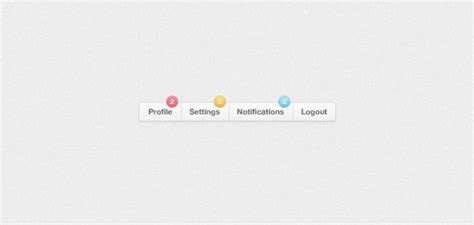 Menu Notification Badges Psd