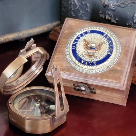 Personalized Us Navy Military Compass A Simpler Time