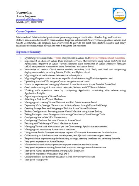 Surendra Azure Pdf Microsoft Azure Cloud Computing