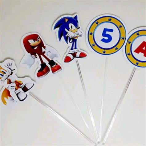 Toppers Sonic Elo7 Produtos Especiais