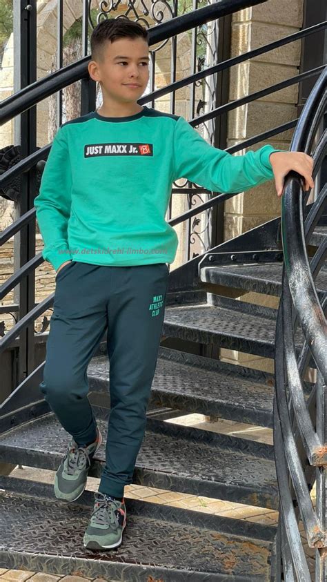 Екип момче Maxx 8 16г цвят тюркоаз Анцузи и комплекти за момчета с дълъг ръкав Детски