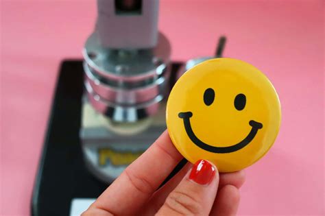 Button Maker Machine A Girl And A Glue Gun