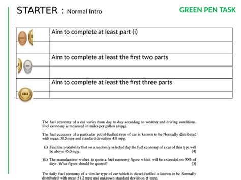 Normal Distribution 2 Backwards And Approximations Ocr Mei Statistics 2 Teaching Resources