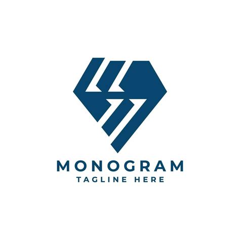 Monogram Logo Design Geometric Shape For Business And Corporate Use 35314813 Vector Art At Vecteezy
