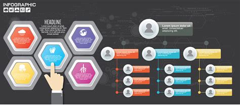 비즈니스 인포그래픽 템플릿입니다 데이터 시각화 워크플로 레이아웃 옵션 수 단계 다이어그램 그래프 프레젠테이션 차트 및 웹 디자인에 사용할 수 있습니다 벡터 그림입니다 Cpu