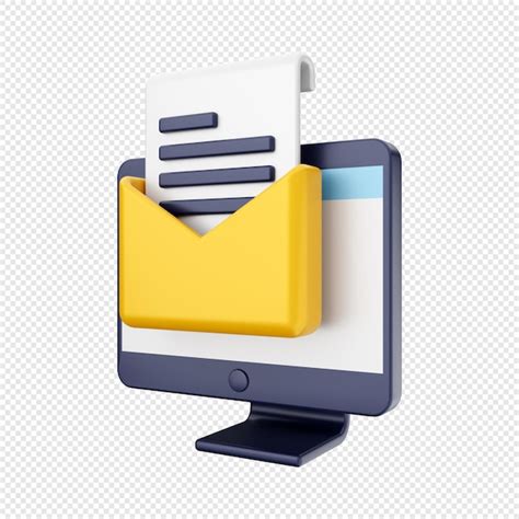 Premium Psd 3d Computer Function Email Mail Messaging
