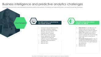 Data Analytics And BI Playbook Business Intelligence And Predictive Analytics Challenges PPT