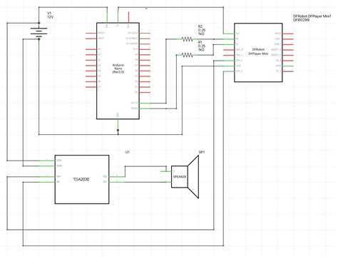 using same power source for arduino and tda2030a amp creates unwanted