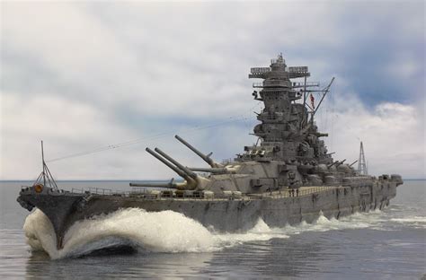 Ijn Yamato Battleship By Chris Flodberg 5a Scale Model Ships Scale