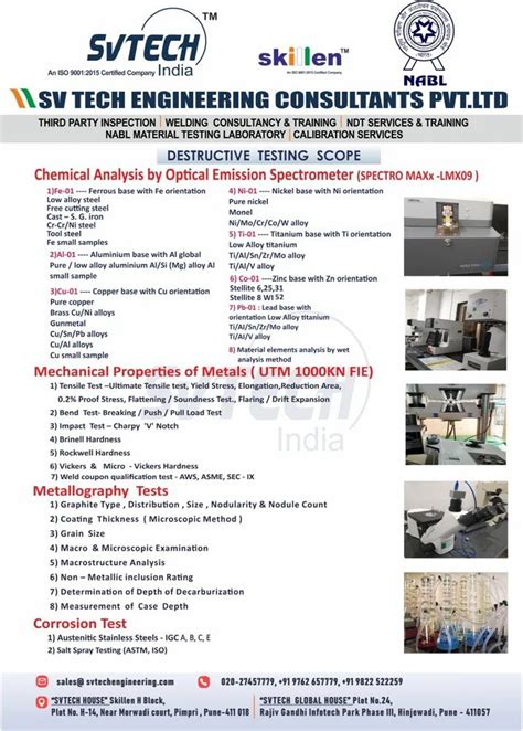 Metal Testing Service Pune At ₹ 500sample In Pune Id 2854607685933