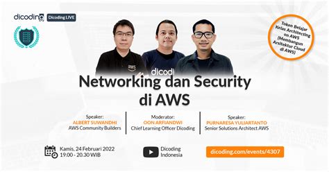 aws x dicoding live networking dan security di aws dicoding indonesia