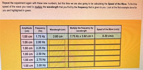 Solved Repeat The Experiment Again With These New Numbers But This Time Course Hero