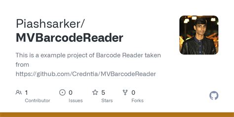 GitHub Piashsarker MVBarcodeReader This Is A Example Project Of Barcode Reader Taken From
