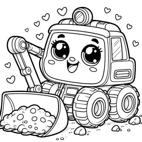 굴착기 색칠공부 도안 포크레인 아이들의 창의력을 발휘하는 건설 모험 키즈위키