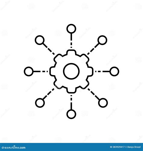 Editable Icon Vector Function Settings Illustration Sign Automated