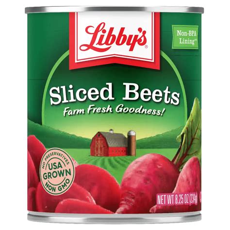 Sliced Beets 8 25 Oz Libbys Vegetables